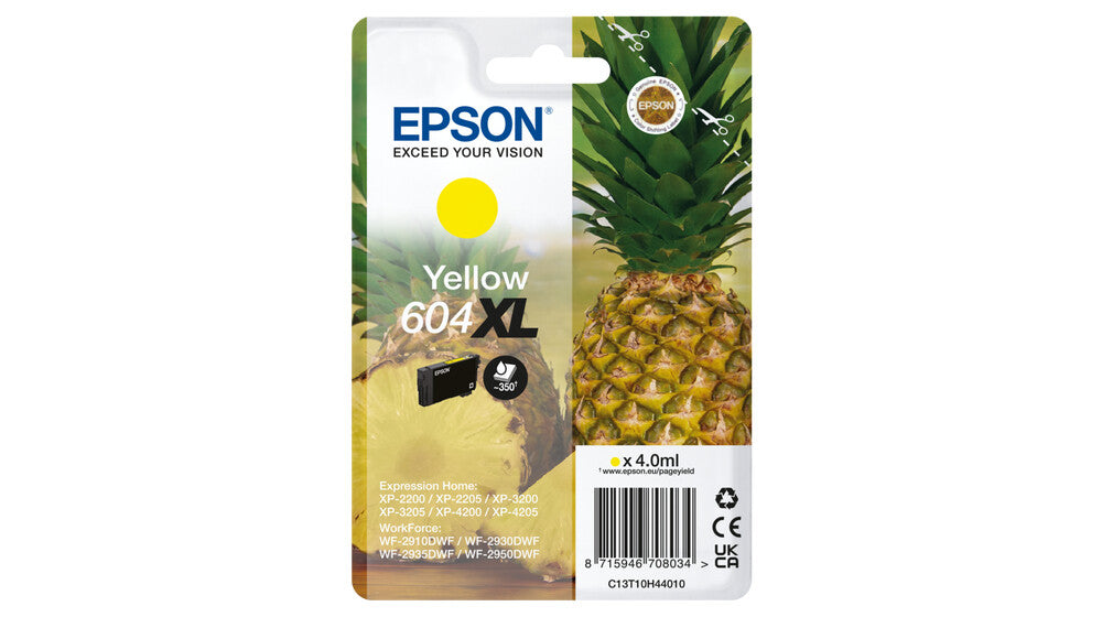 Epson 604XL ink cartridge 1 pc(s) Original High (XL) Yield Yellow ...